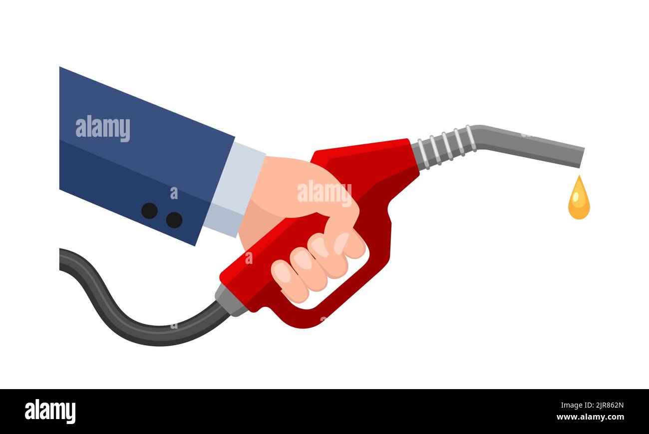 Hand with fuel nozzle Stock Vector Image & Art - Alamy
