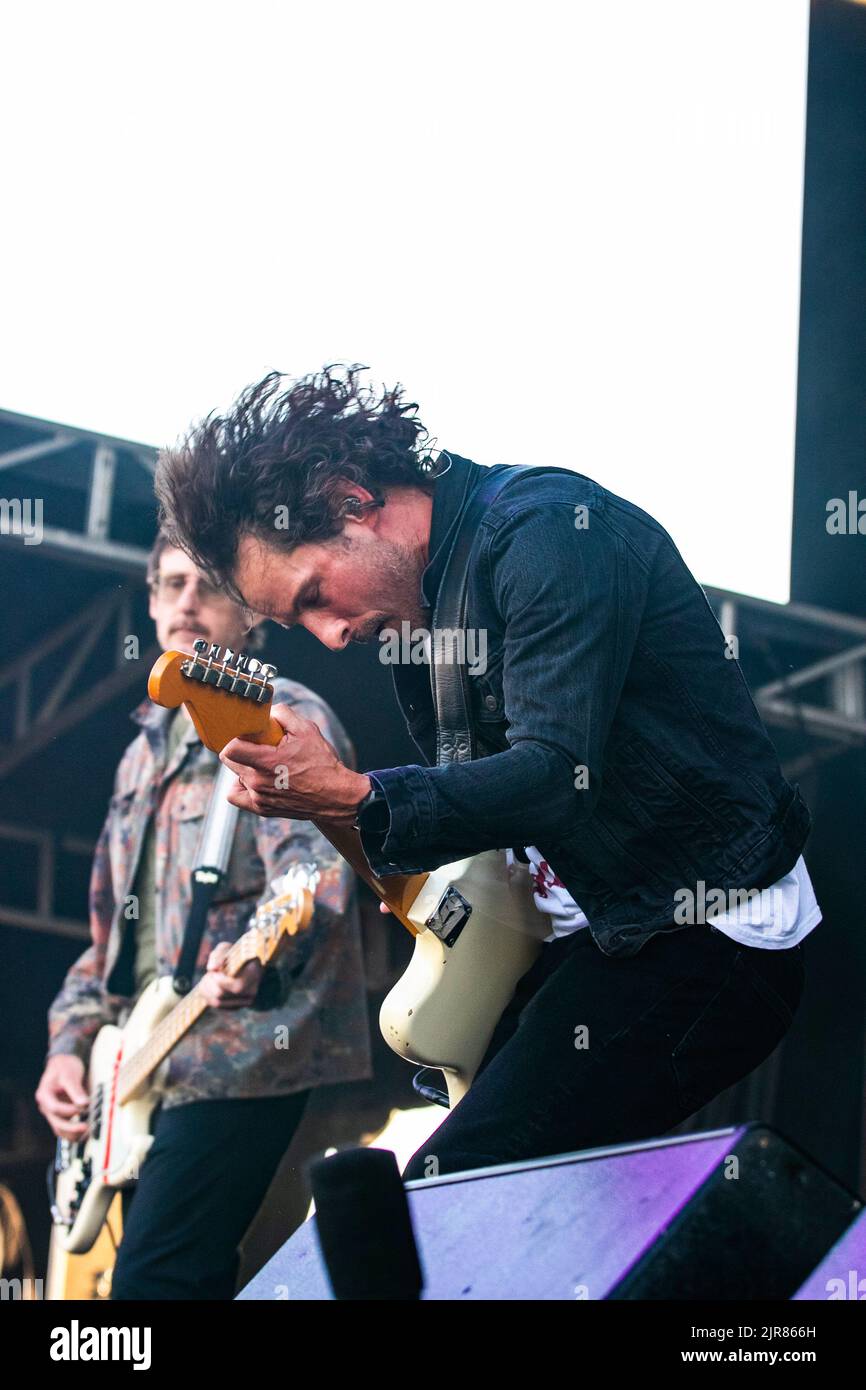 Sam Roberts, lead singer of the Sam Roberts Band performs at the ...