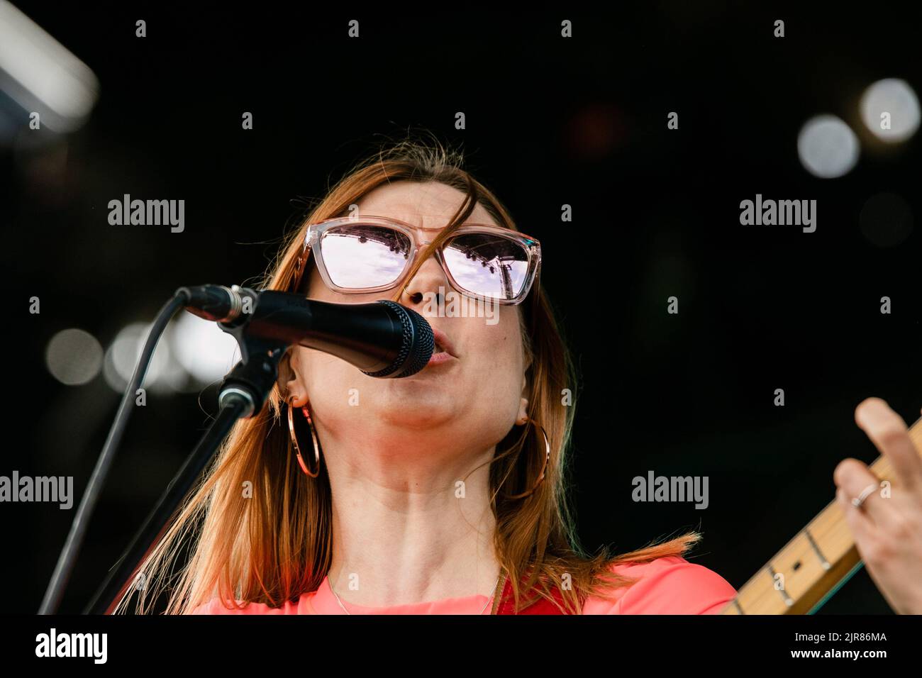 Edmonton, Canada. 21st Aug, 2022. Olivia Street Lead singer of King of ...