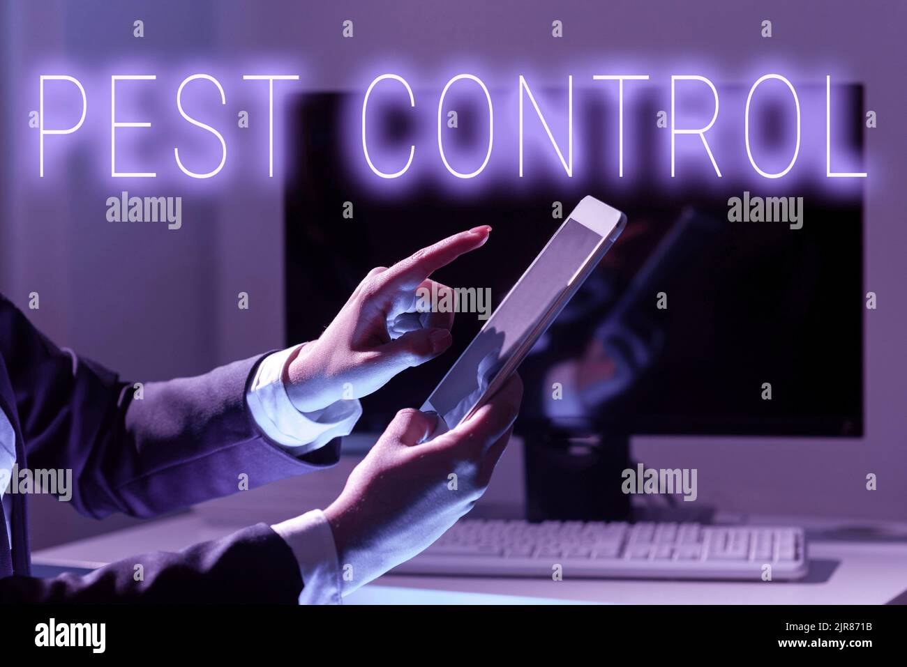 Conceptual caption Pest Control, Business approach Killing destructive ...