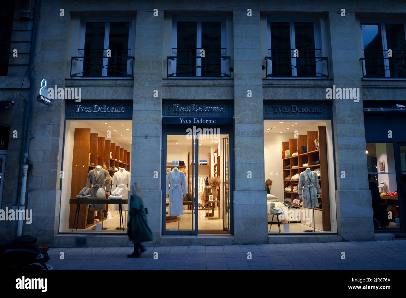Picture of a sign with the logo of Yves Delorme on their local store in ...