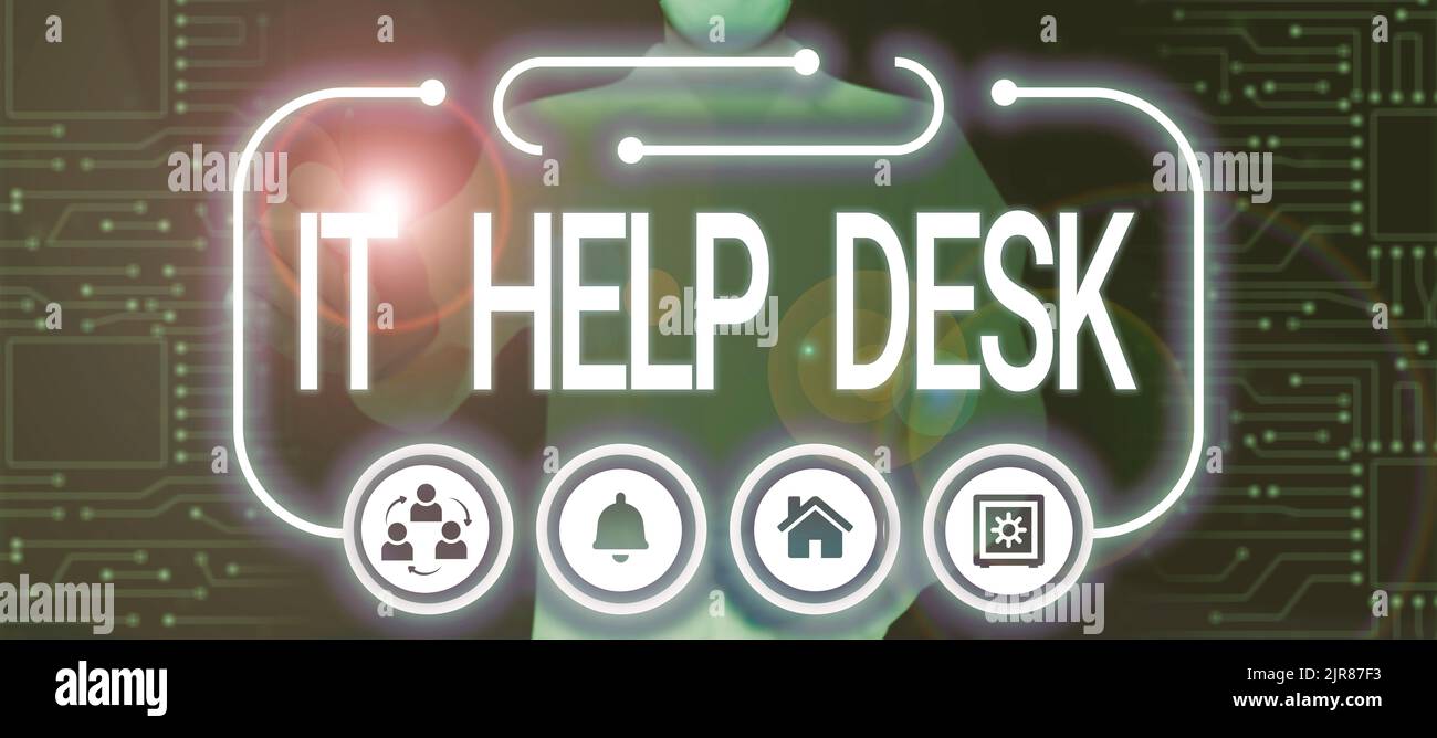 Handwriting text It Help Desk. Concept meaning Online support ...