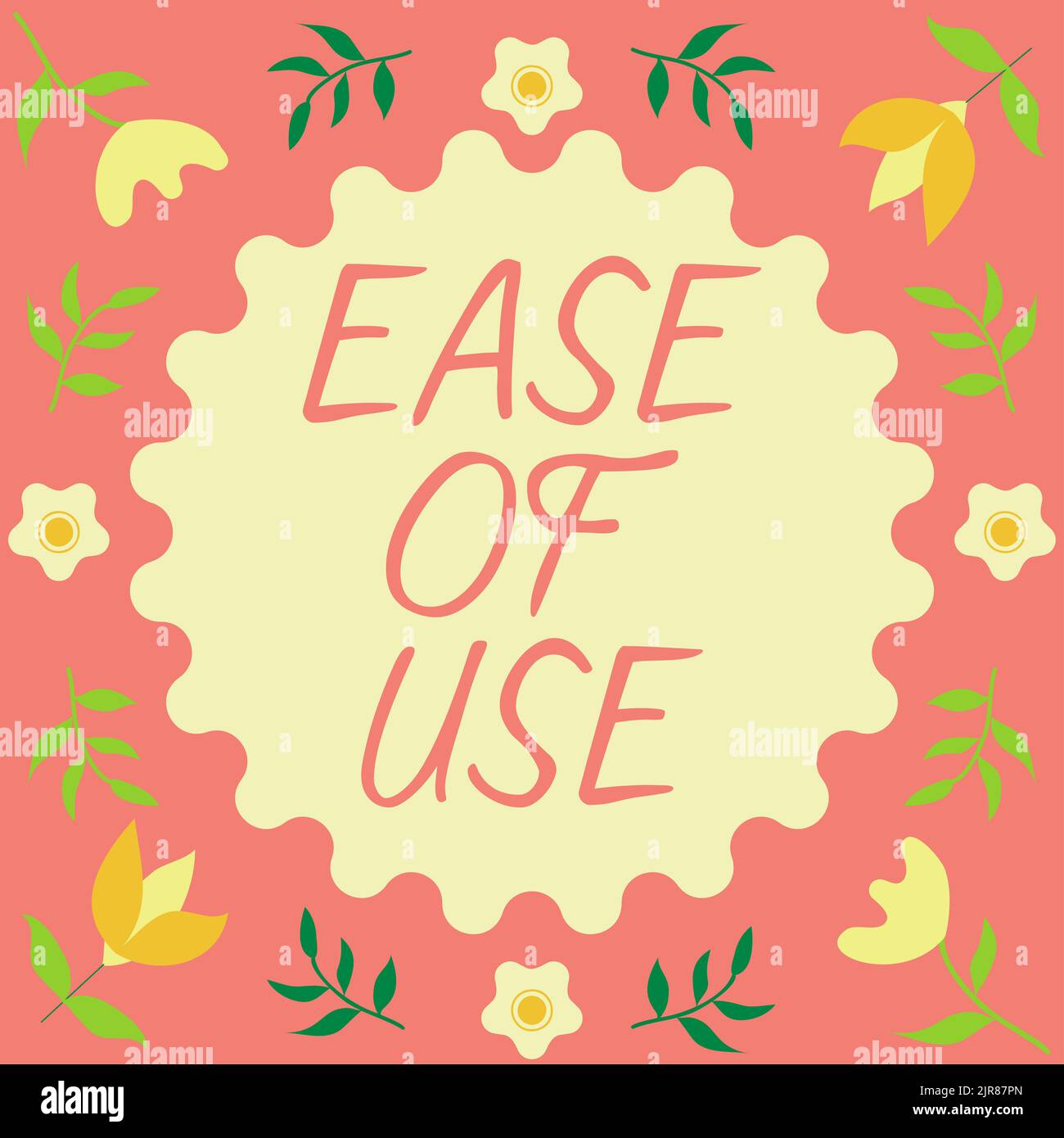 Text sign showing Ease Of Use. Business approach User friendly easy to operate simple technology ...