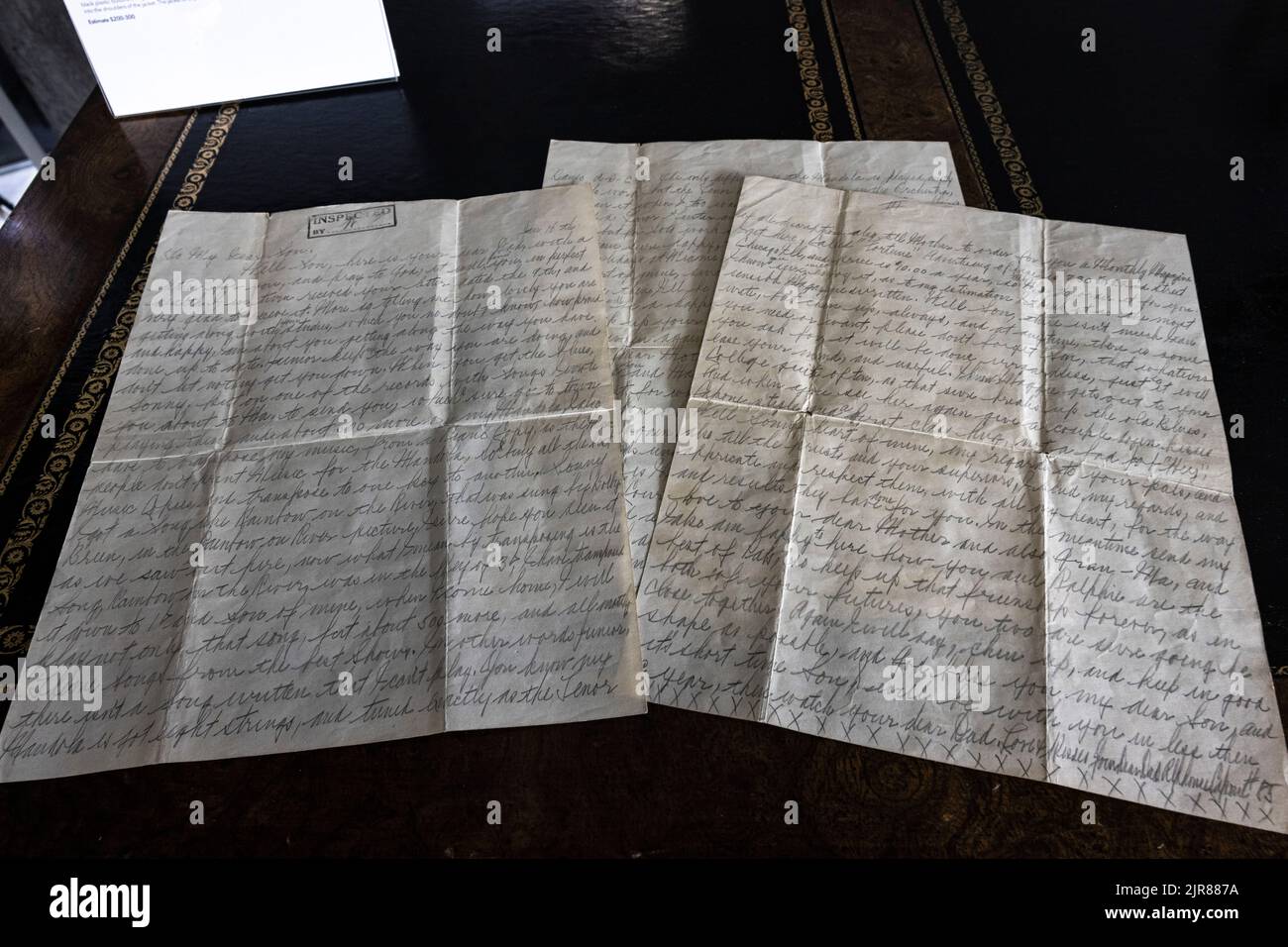 Handwritten letter by Al Capone to his son while in prison. Artifacts ...