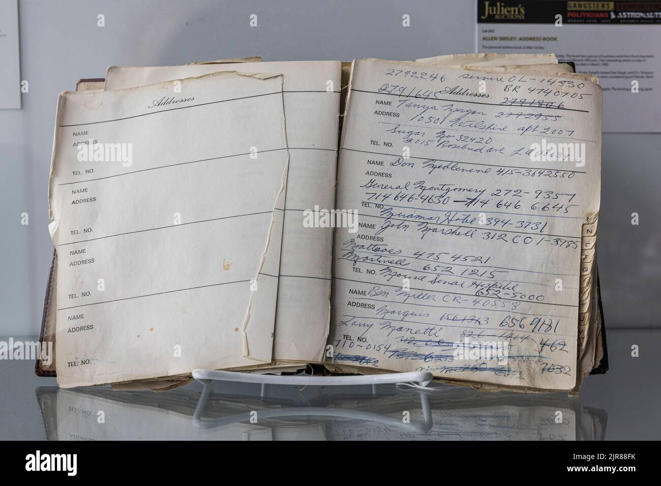 Allen Smiley’s address book. Artifacts from the Gangsters, Cowboys ...