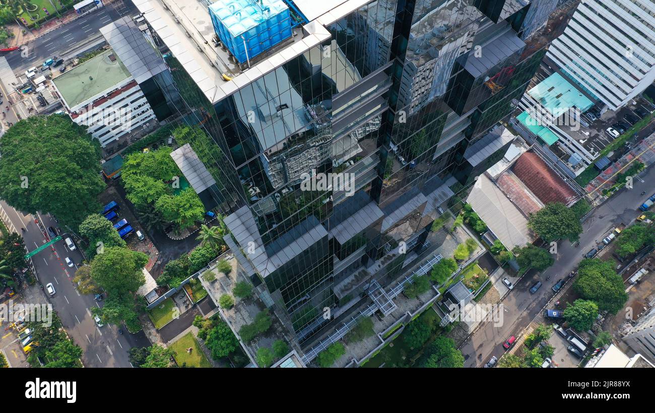 Futuristic and modern design skyscraper building in Jakarta city Stock ...
