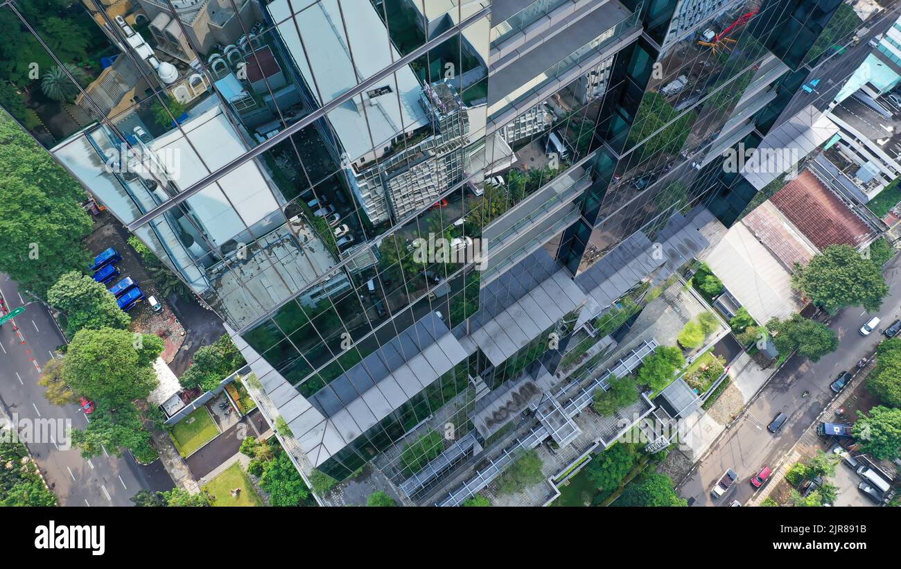 Futuristic and modern design skyscraper building in Jakarta city Stock ...
