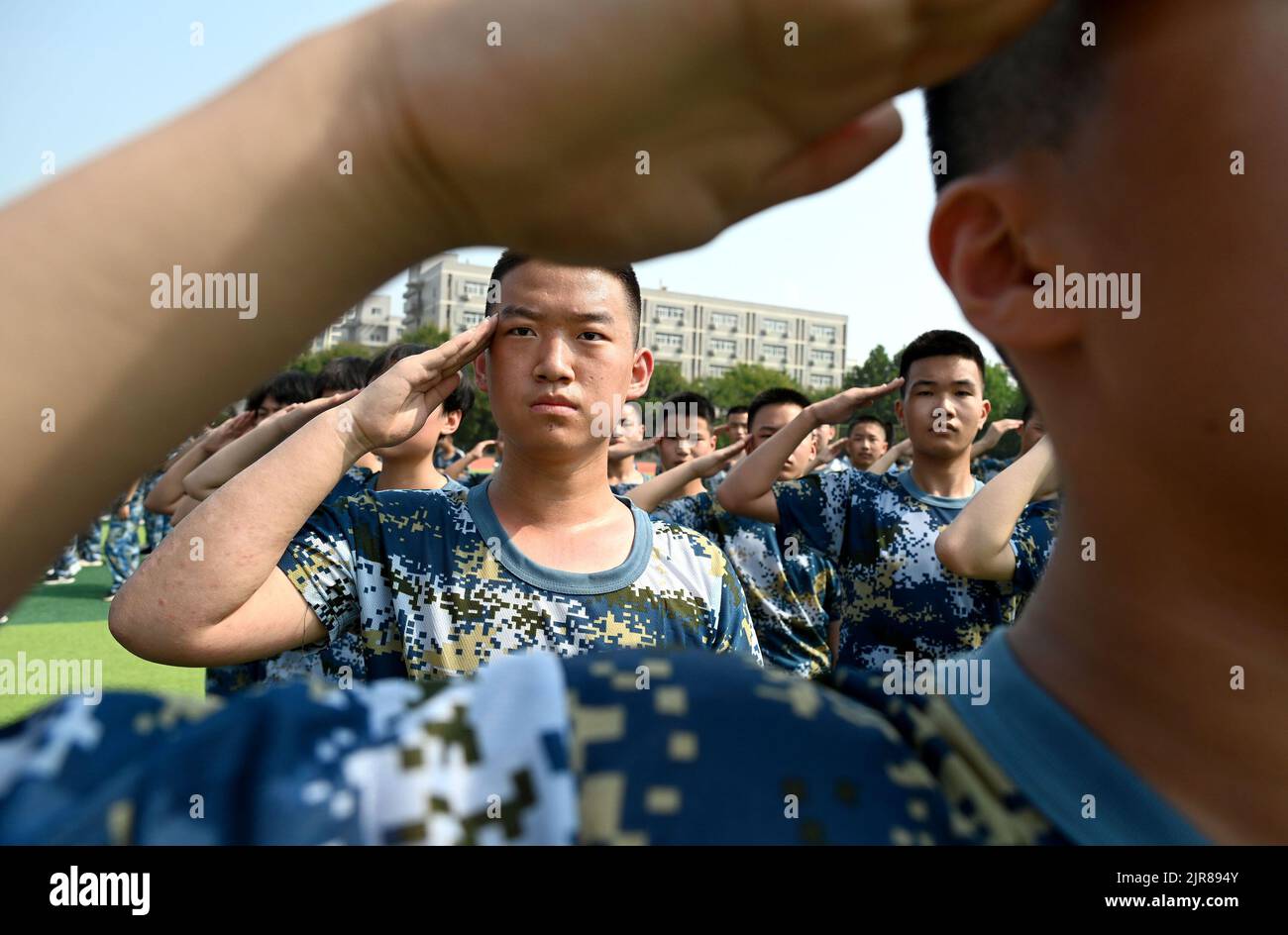 HANDAN, CHINA - AUGUST 21, 2022 - An aerial photo shows Senior one ...