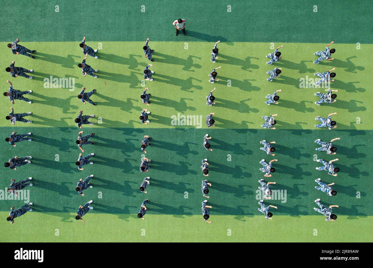 HANDAN, CHINA - AUGUST 21, 2022 - An aerial photo shows Senior one ...