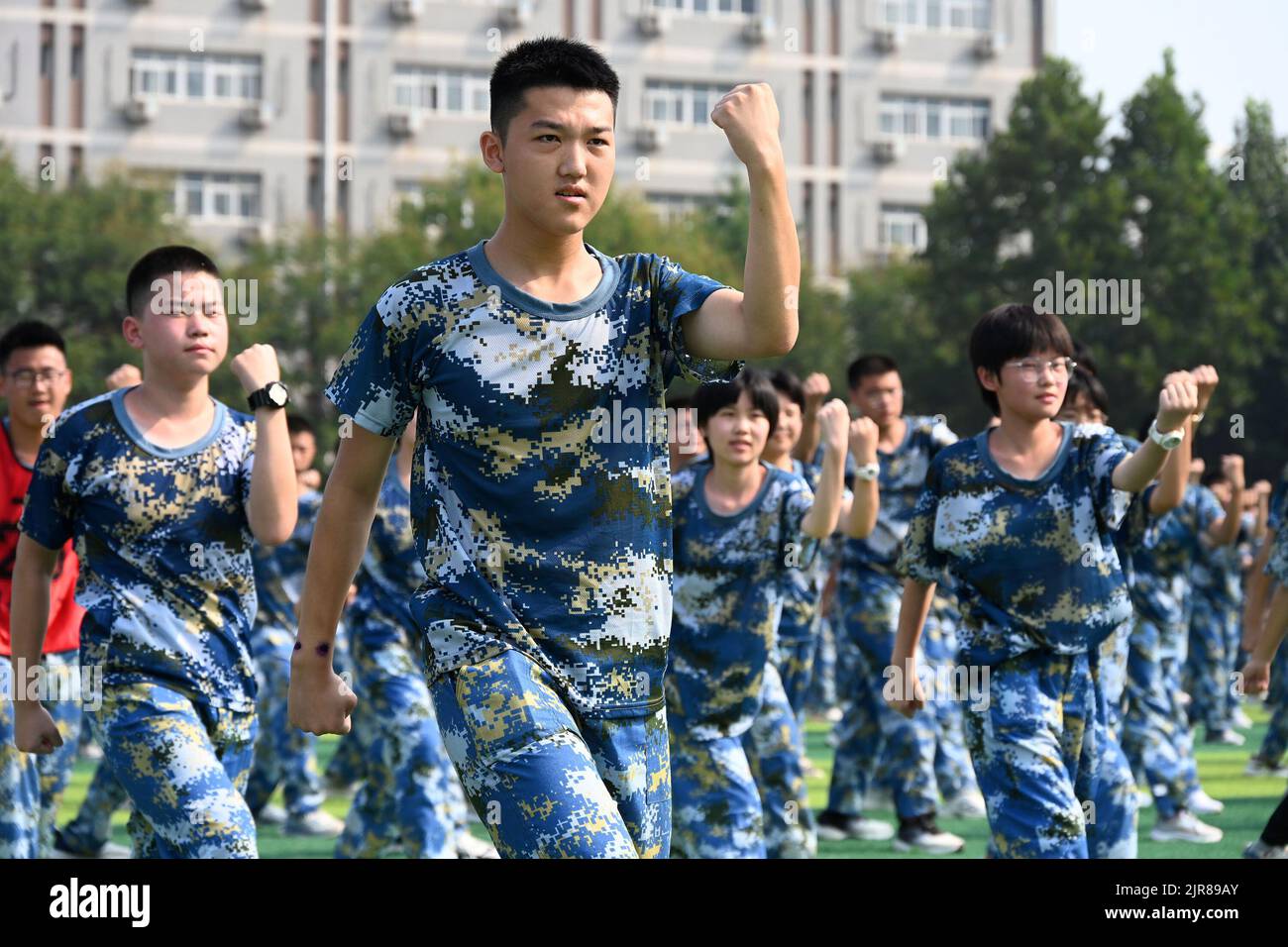 HANDAN, CHINA - AUGUST 21, 2022 - An aerial photo shows Senior one ...