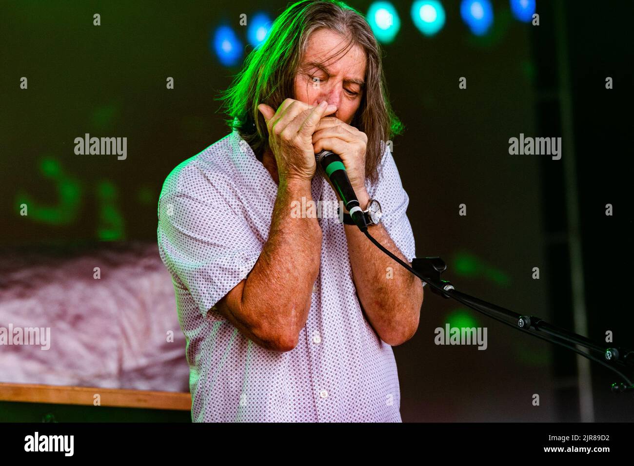 David Osborne of 54-40 performs at the Together Again Edmonton Rock Festival. (Photo by Ron ...