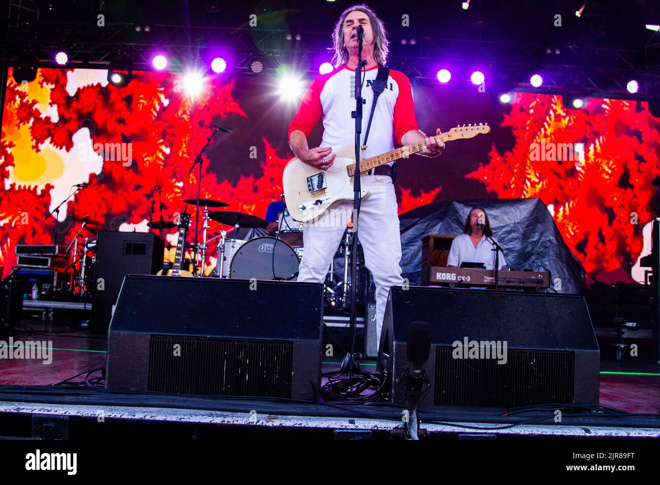 Neil Osborne lead singer of 54-40 performs at the Together Again ...