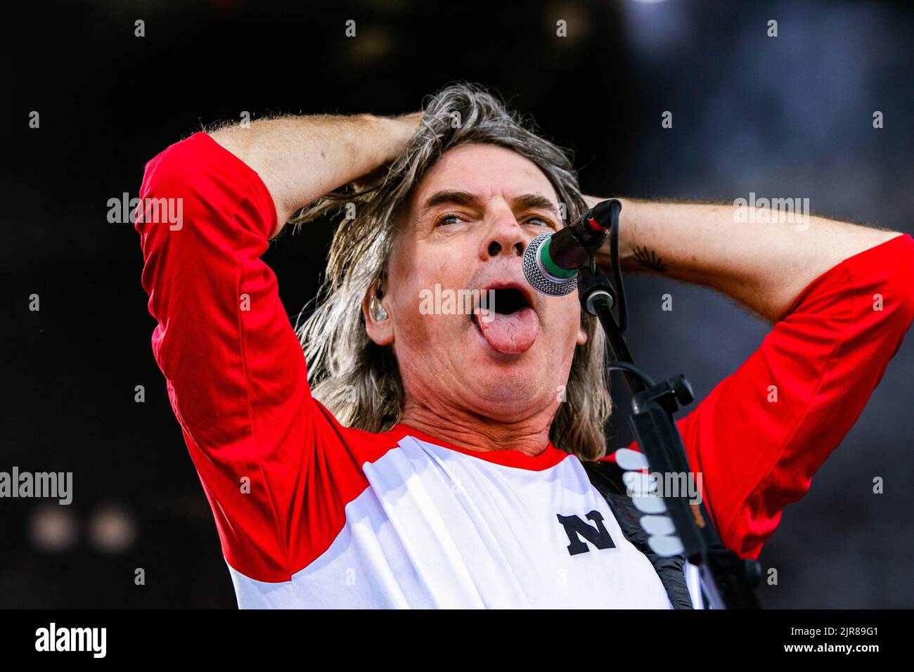 Neil Osborne lead singer of 54-40 performs at the Together Again ...