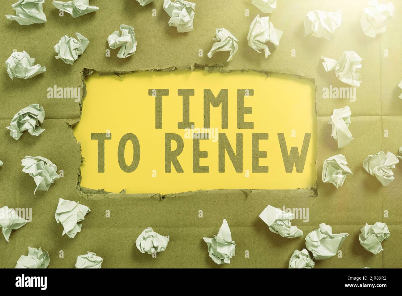 Handwriting text Time To Renew. Business approach Continue the ... Handwriting text Time To Renew. Business approach Continue the ...