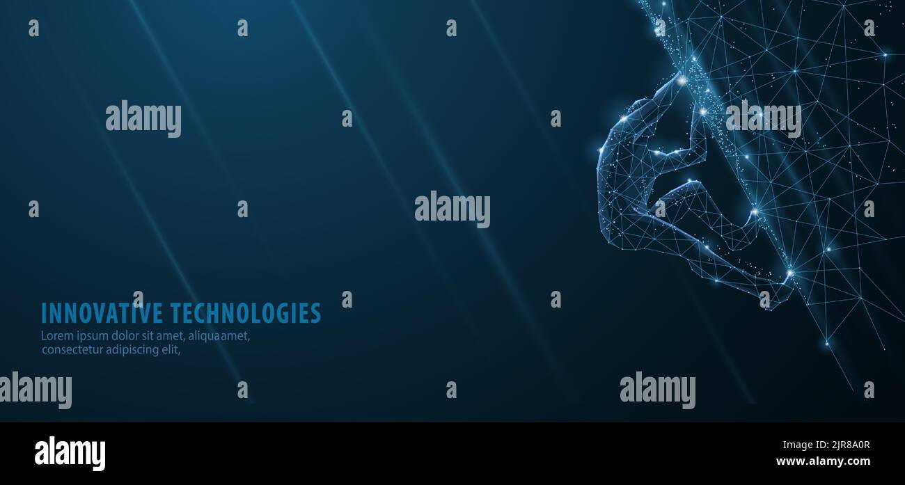 Climber on mountain. Low poly illustration or background. Extreme sport ...