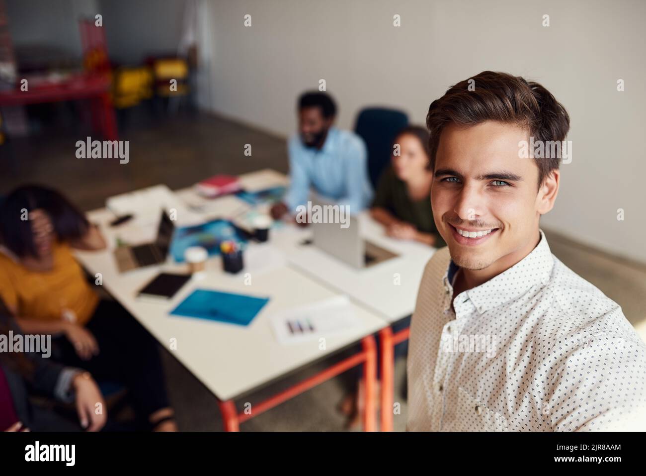 Creativity motivates him in the office. creative employees having a ...