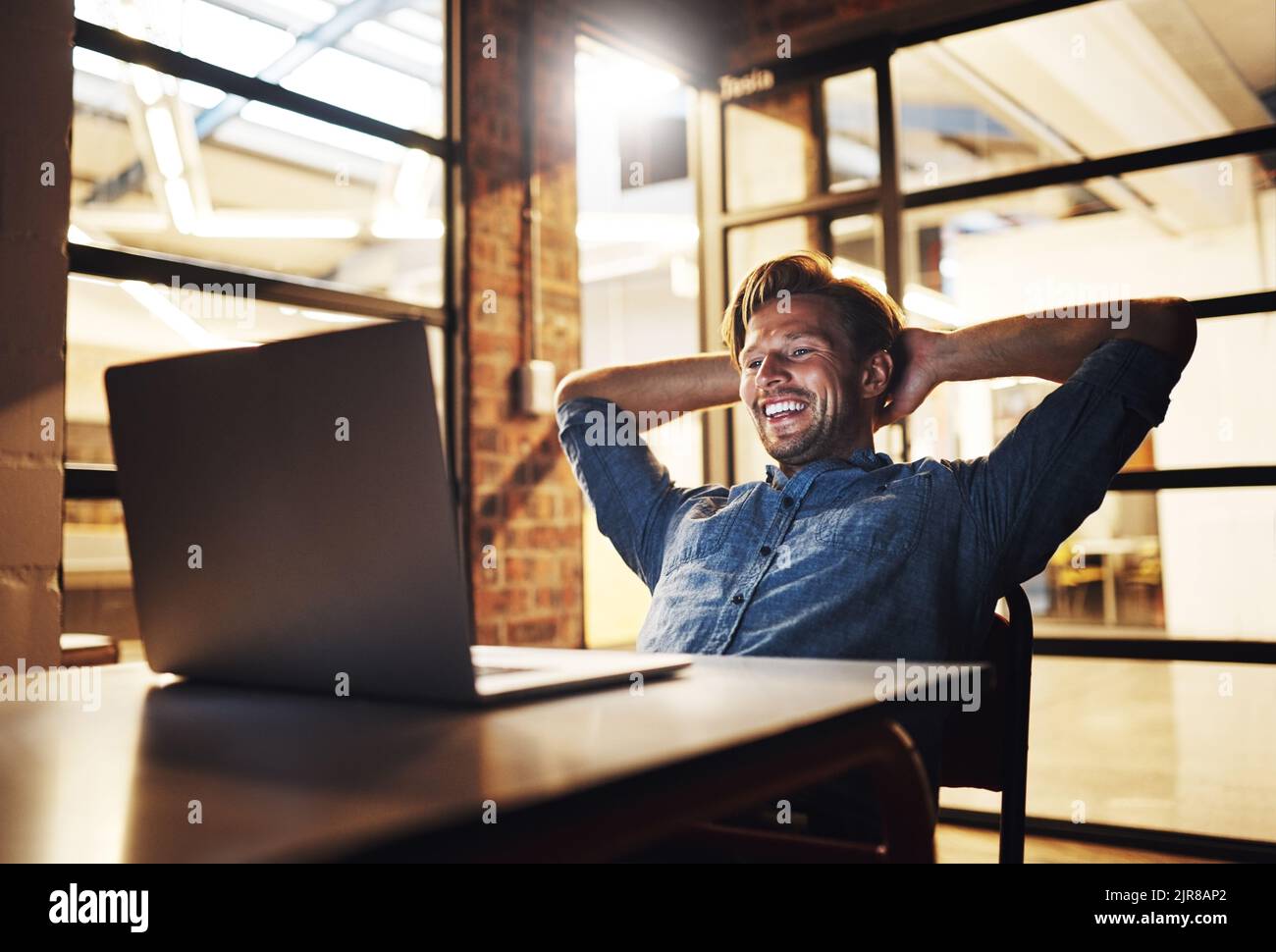 Relaxed business approach hi-res stock photography and images - Alamy