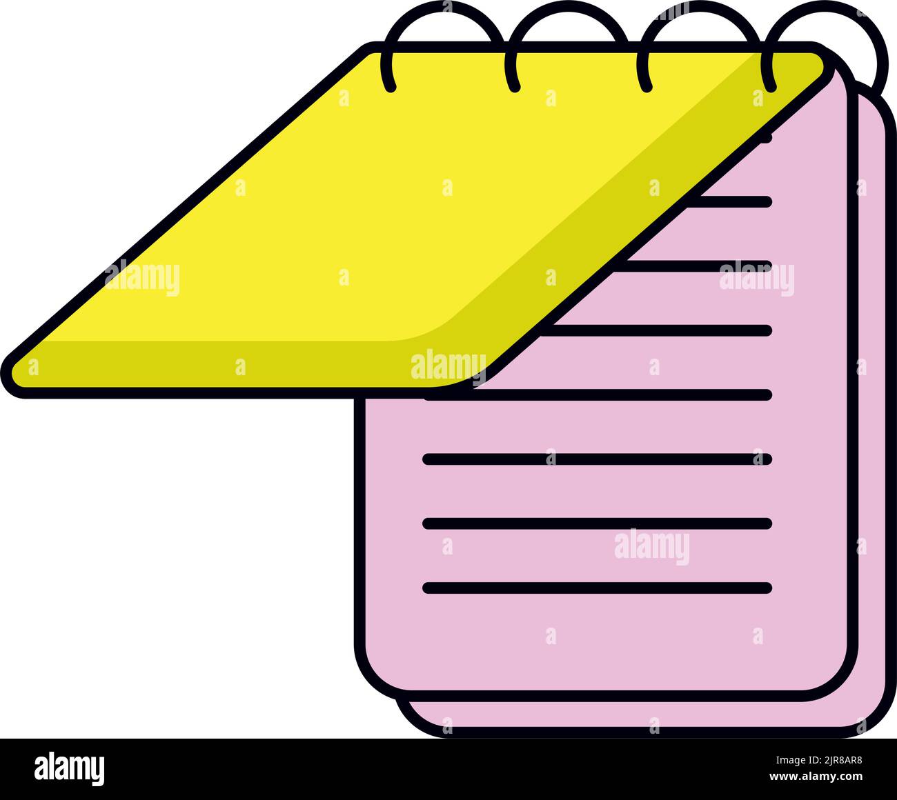 Notepad Retro Futuristic Stock Vector Image And Art Alamy