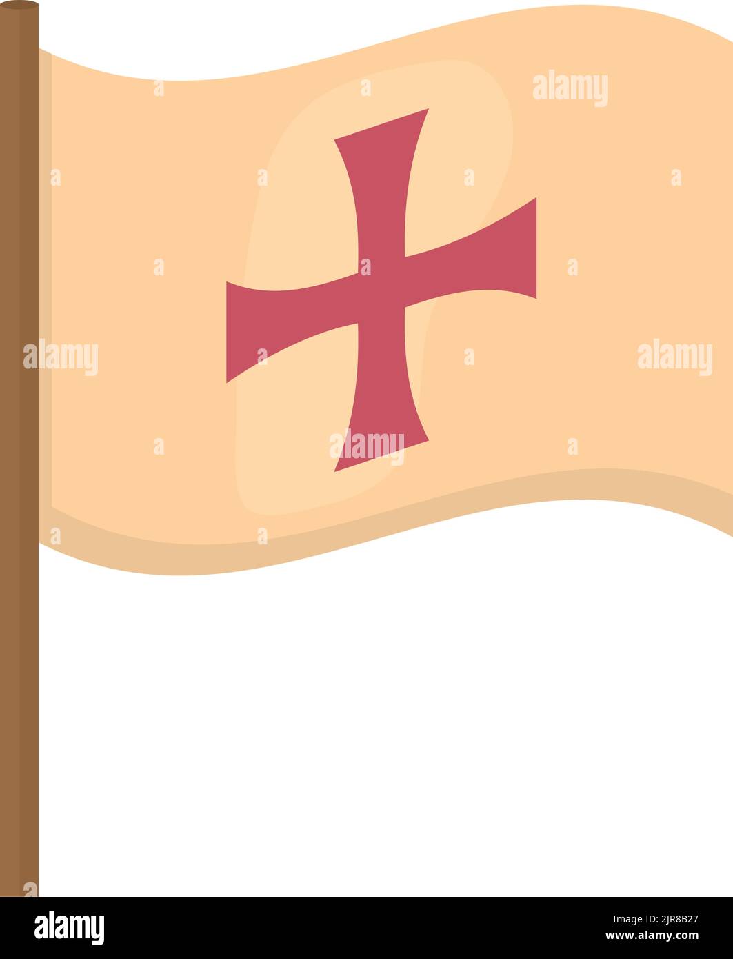 Medieval cross flag Cut Out Stock Images & Pictures - Alamy