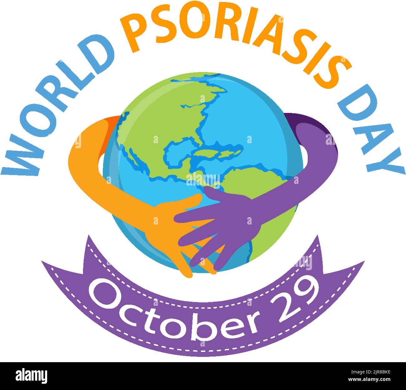 World Psoriasis Day Banner Design illustration Stock Vector Image & Art ...