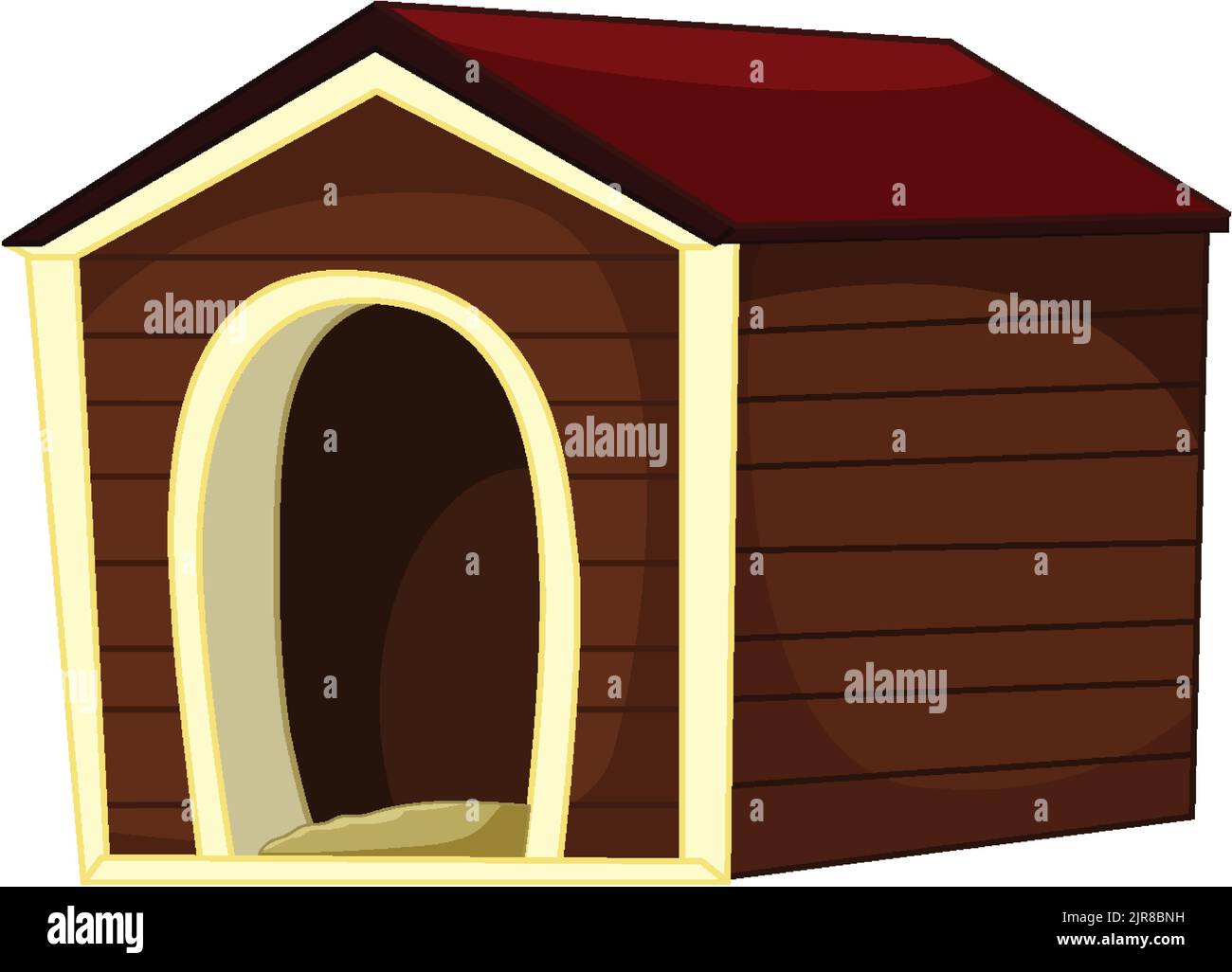 Doghouse in cartoon style illustration Stock Vector Image & Art - Alamy