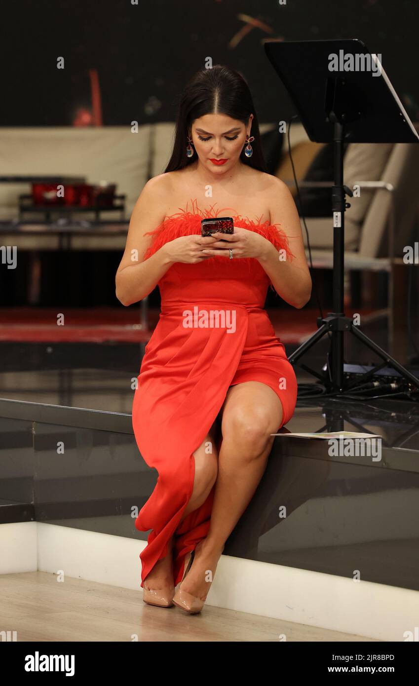 MIAMI, FL-AUG 22: Ana Patricia Gamez is seen during UniMas ...