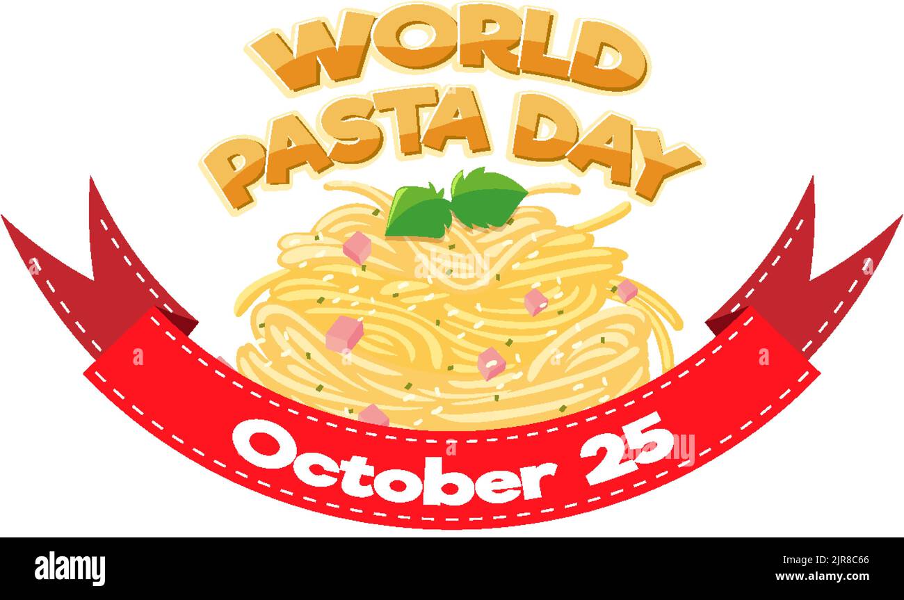 World Pasta Day Poster Design illustration Stock Vector Image & Art - Alamy
