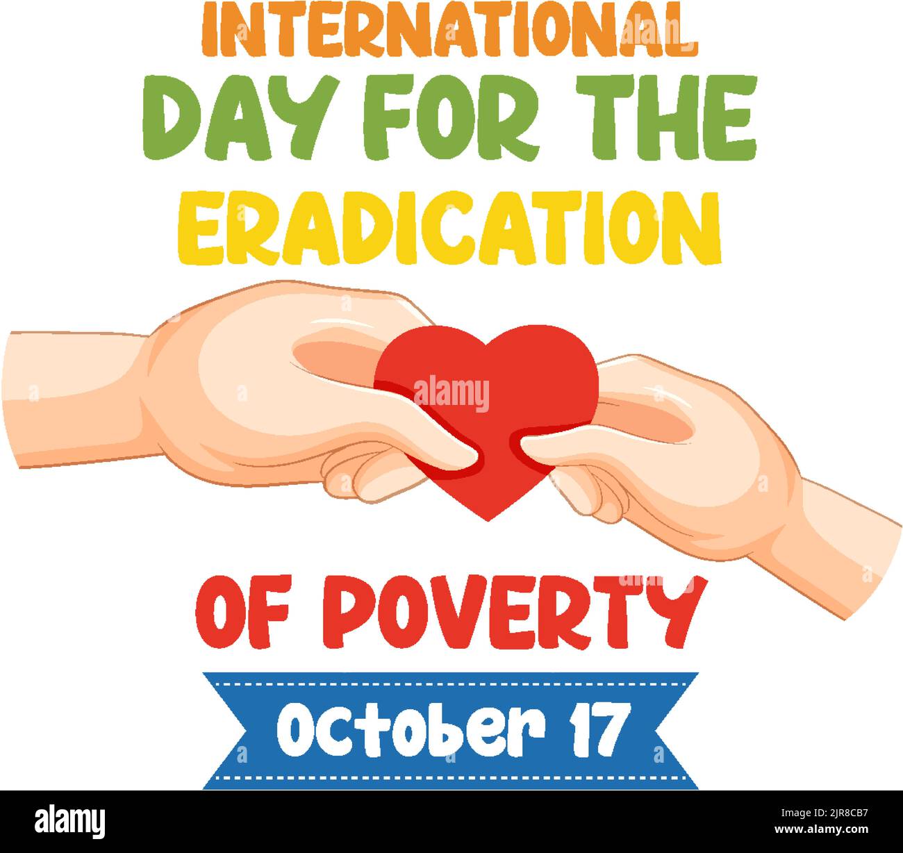 International Day For The Eradication Of Poverty Illustration Stock