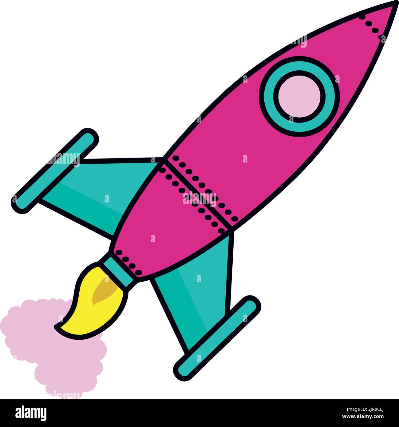 spaceship retro futuristic Stock Vector Image & Art - Alamy