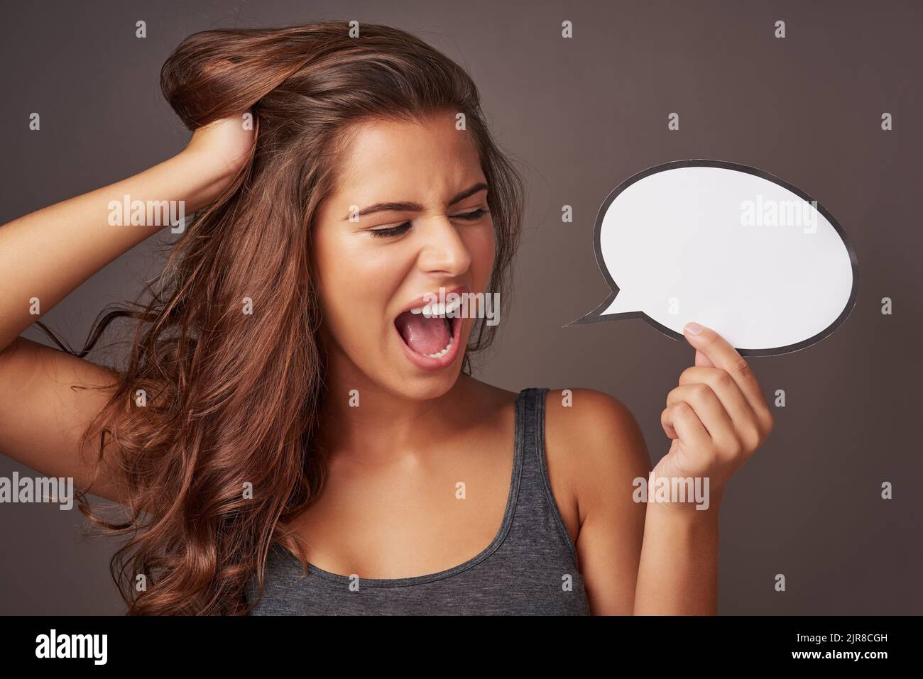 Angry speech bubble hi-res stock photography and images - Alamy