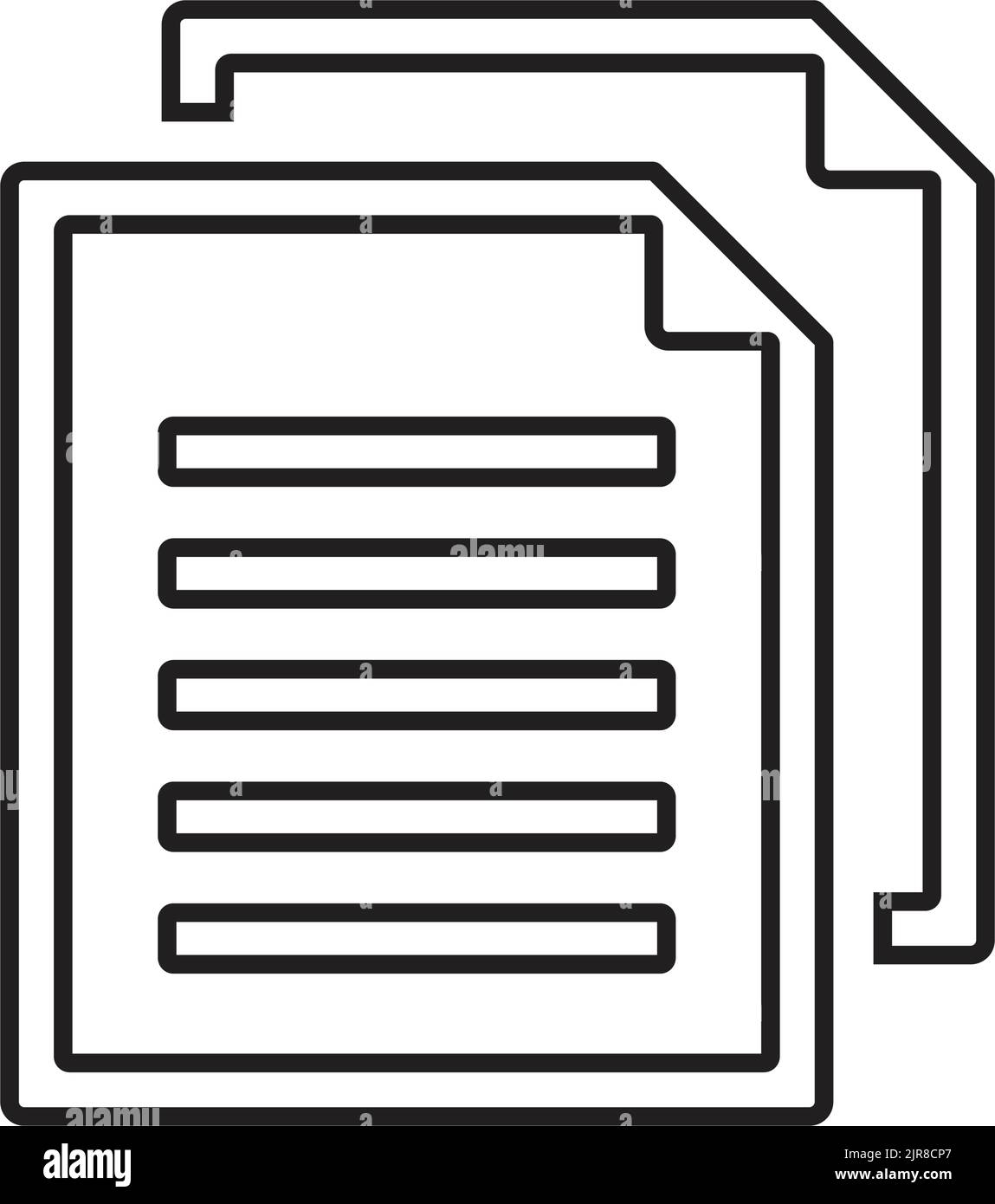 Copied, sheet icon - Use for commercial purposes, print media, web or ...