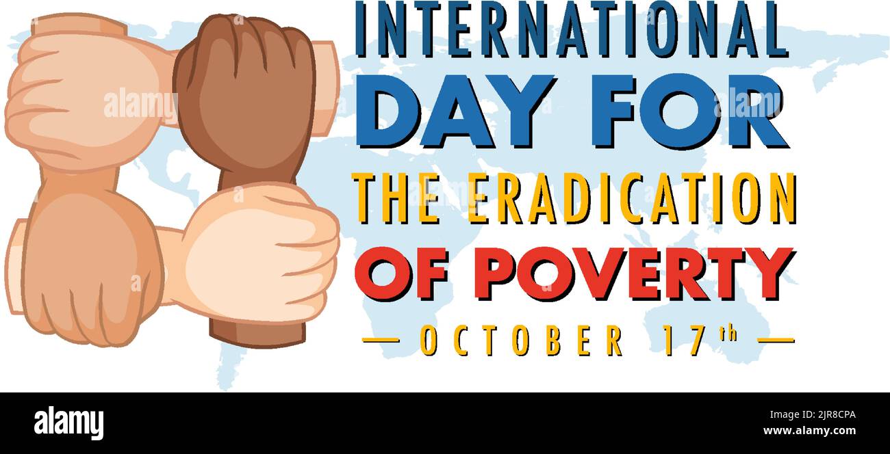 International Day For The Eradication Of Poverty Illustration Stock