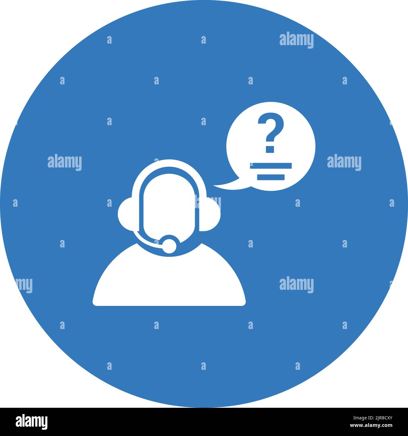 Customer support, enquiry icon - Use for commercial purposes, print ...