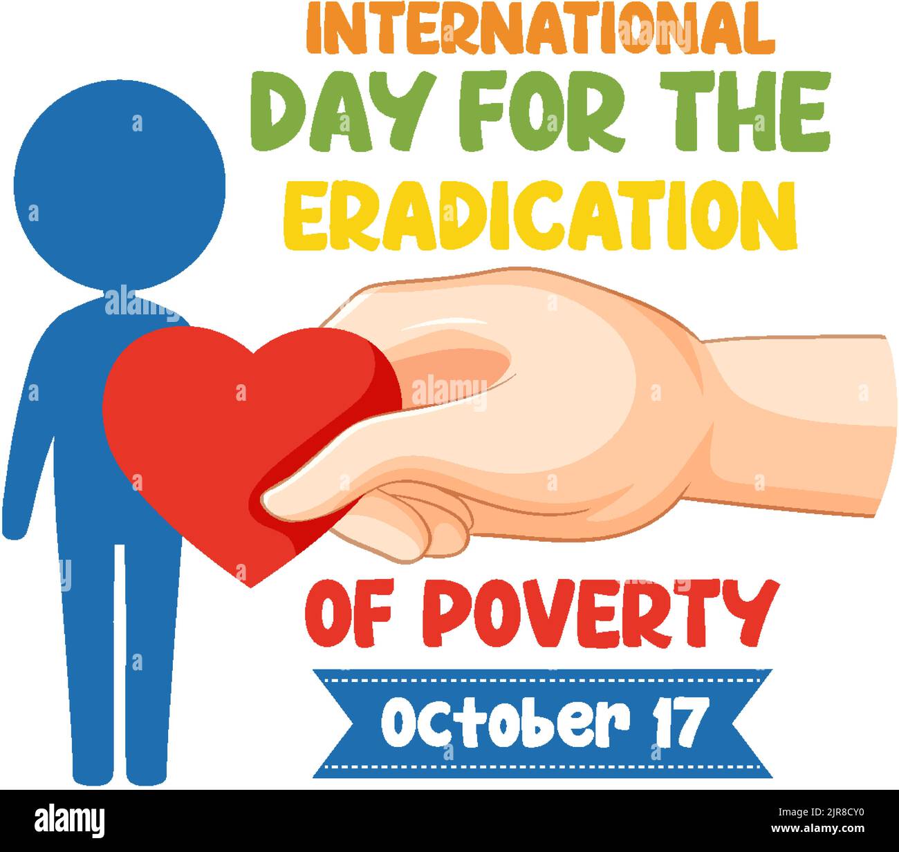 International day for the eradication of poverty illustration Stock ...