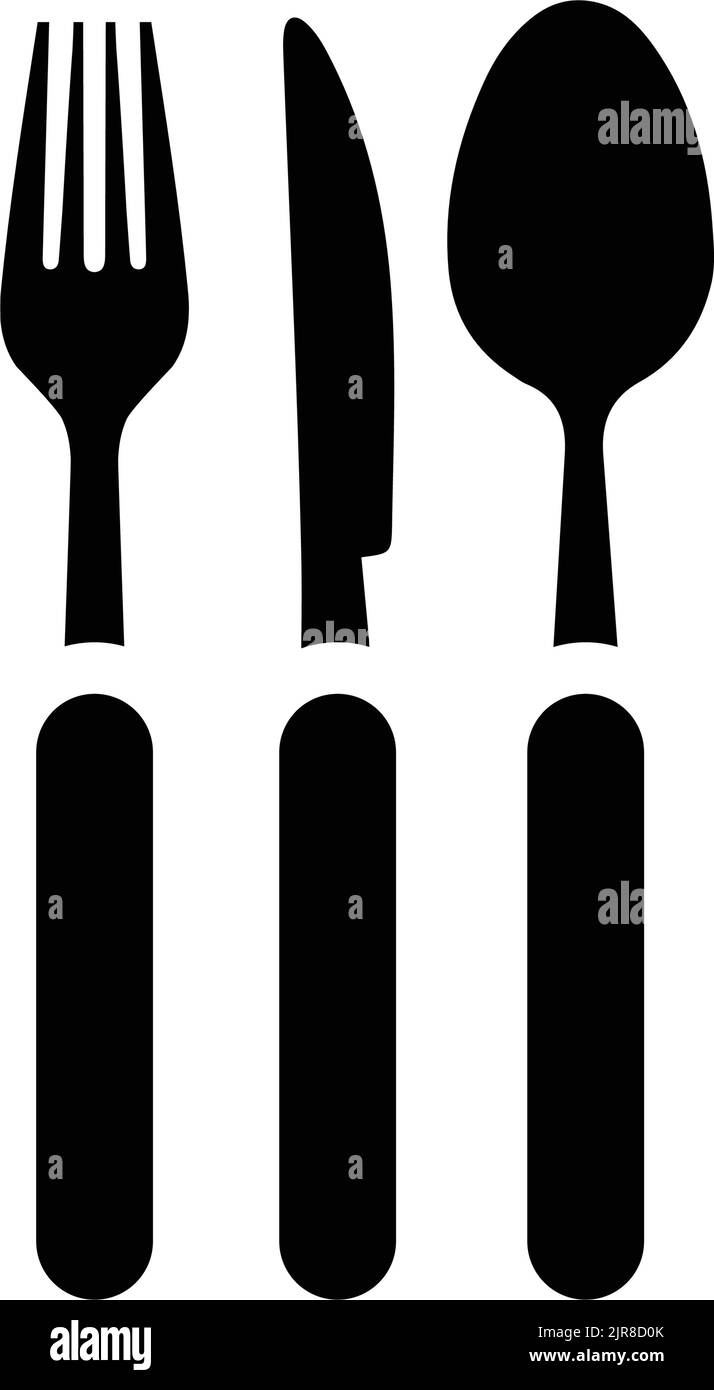 Cutlery, knife icon is isolated on white background. Use for graphic ...
