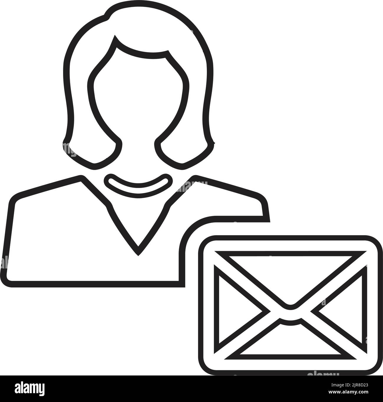 Conversation, female, message icon - Use for commercial purposes, print ...