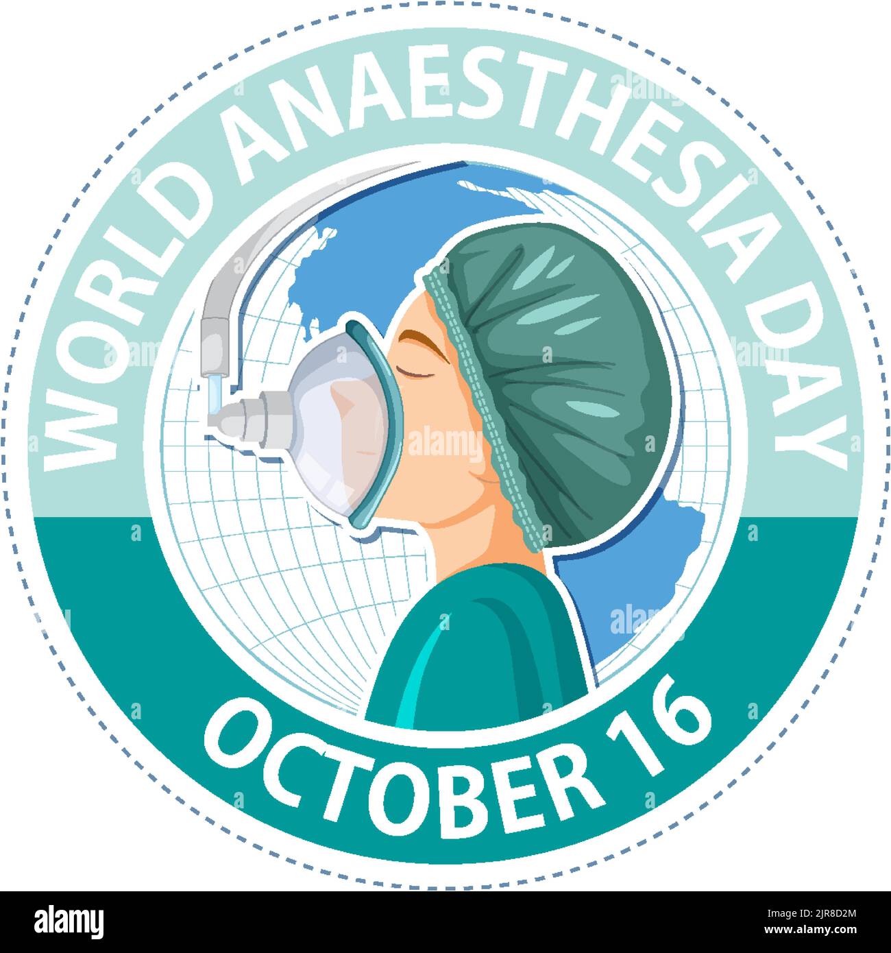 World Anaesthesia Day Logo Concept illustration Stock Vector Image ...