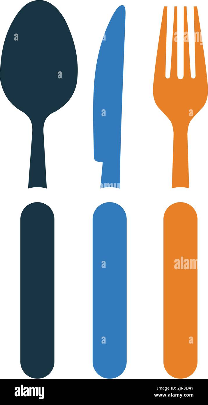 Cutlery, knife icon is isolated on white background. Use for graphic ...