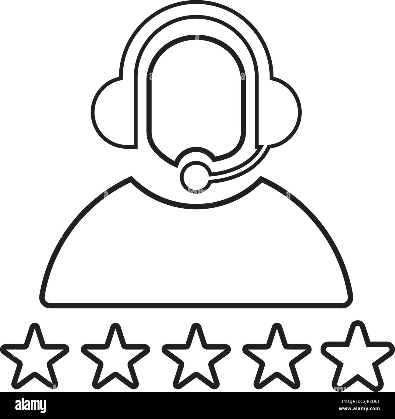 Customer, feedback icon is isolated on white background. Use for ...