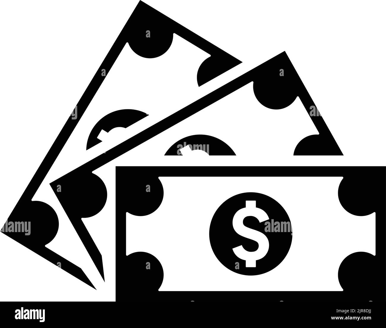 Dollar, money, cash icon is isolated on white background. Use for ...