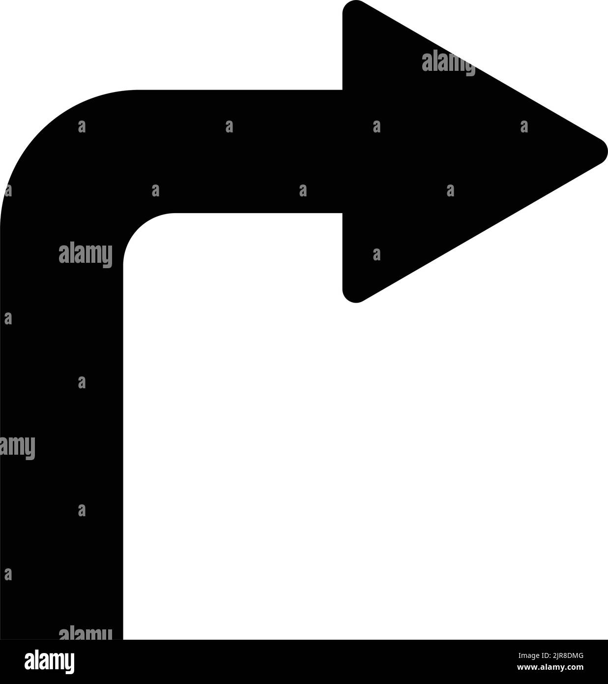 Direction, arrow icon is isolated on white background. Use for graphic ...