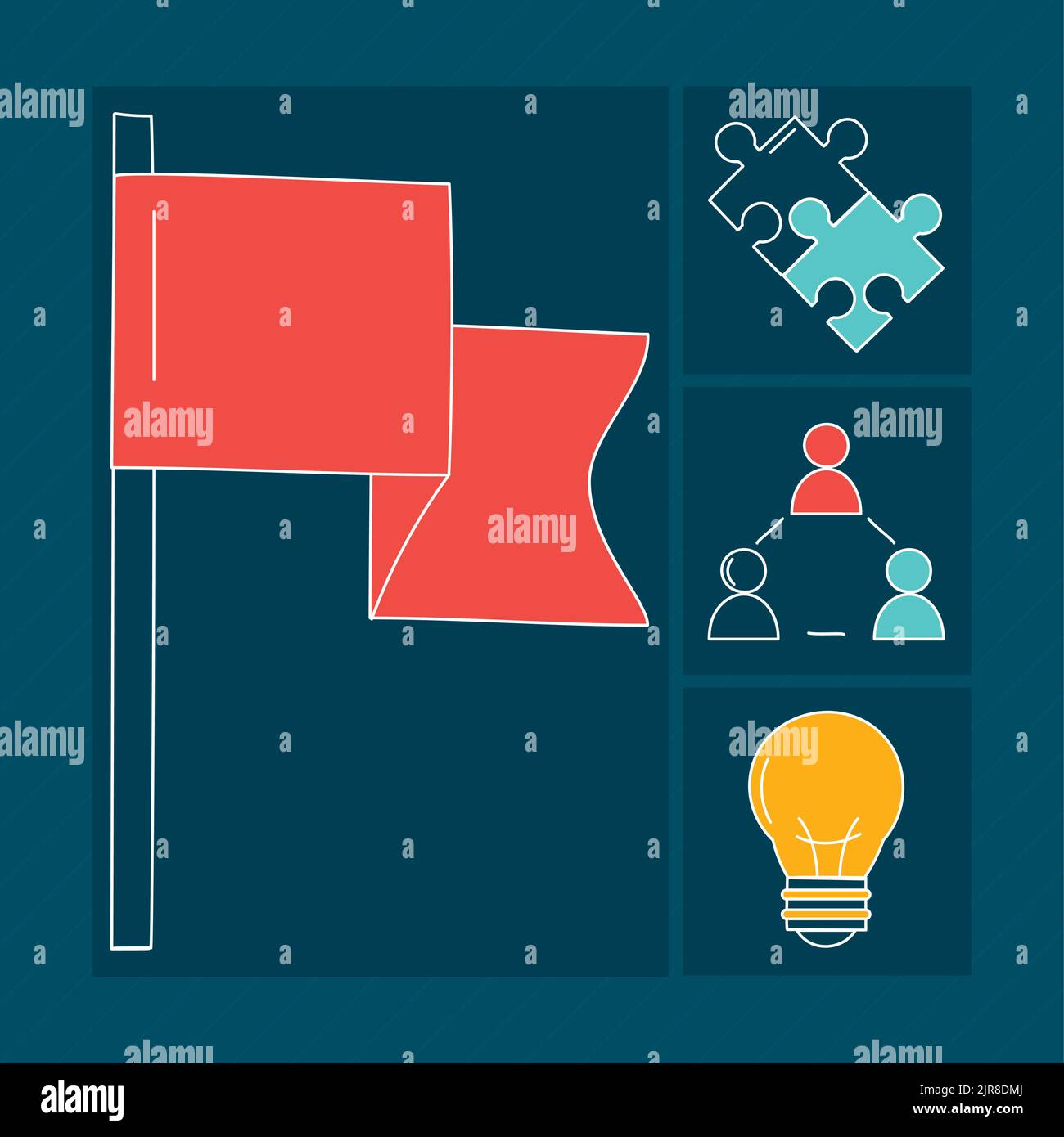 strategy icon set Stock Vector Image & Art - Alamy