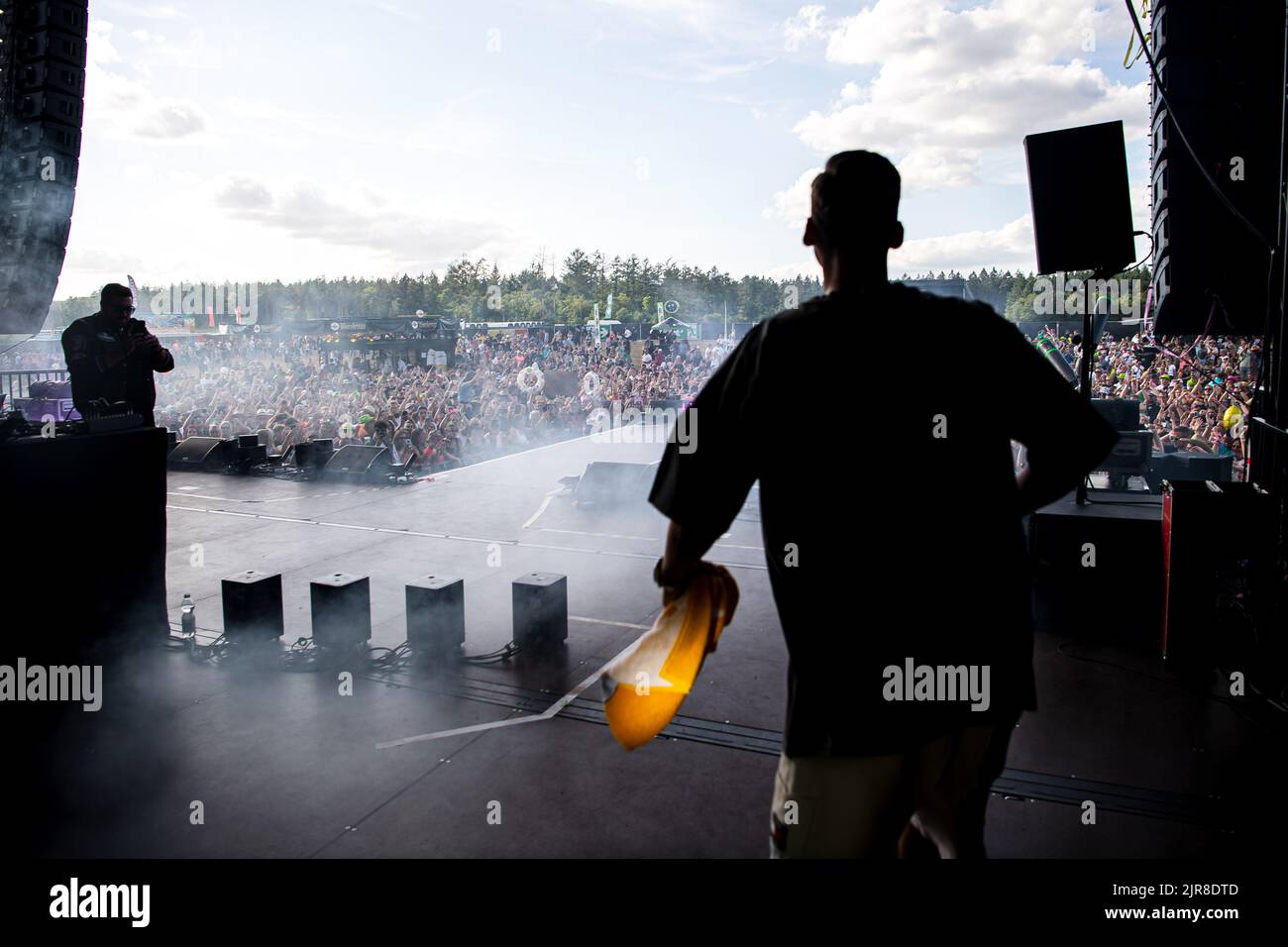 Hasenmoor, Germany. 20th Aug, 2022. Julian Sommer comes to the stage of ...