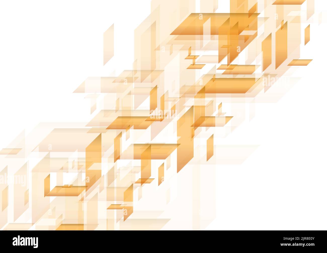 Orange and grey abstract hi-tech shapes digital pattern design. Vector ...
