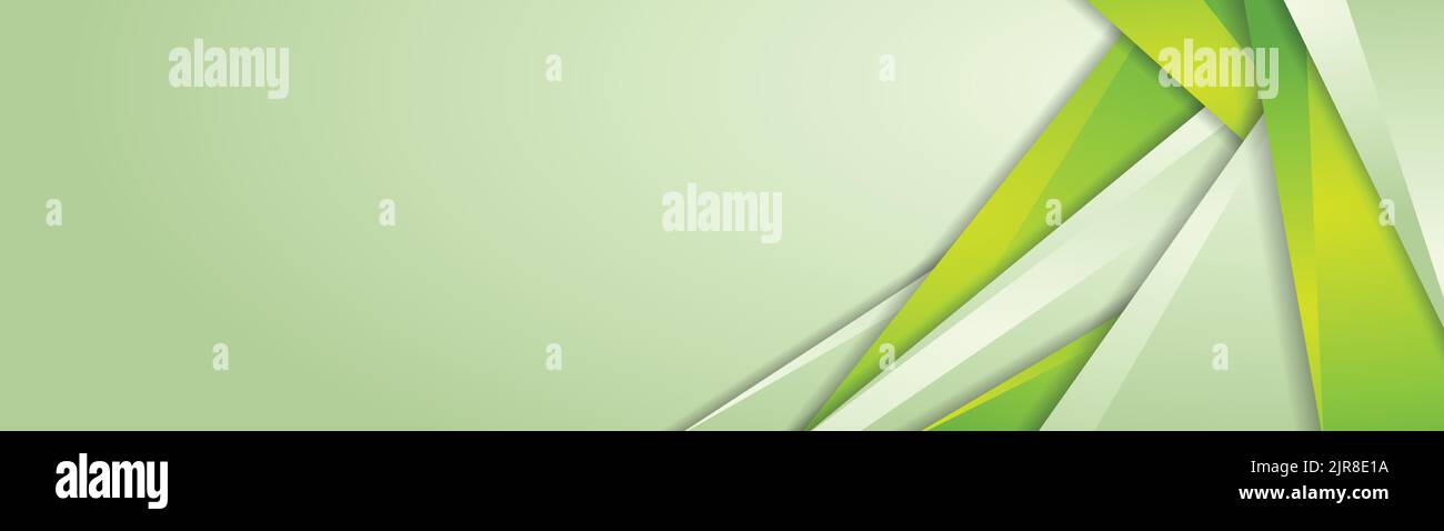 Abstract green corporate material banner design. Vector tech header ...