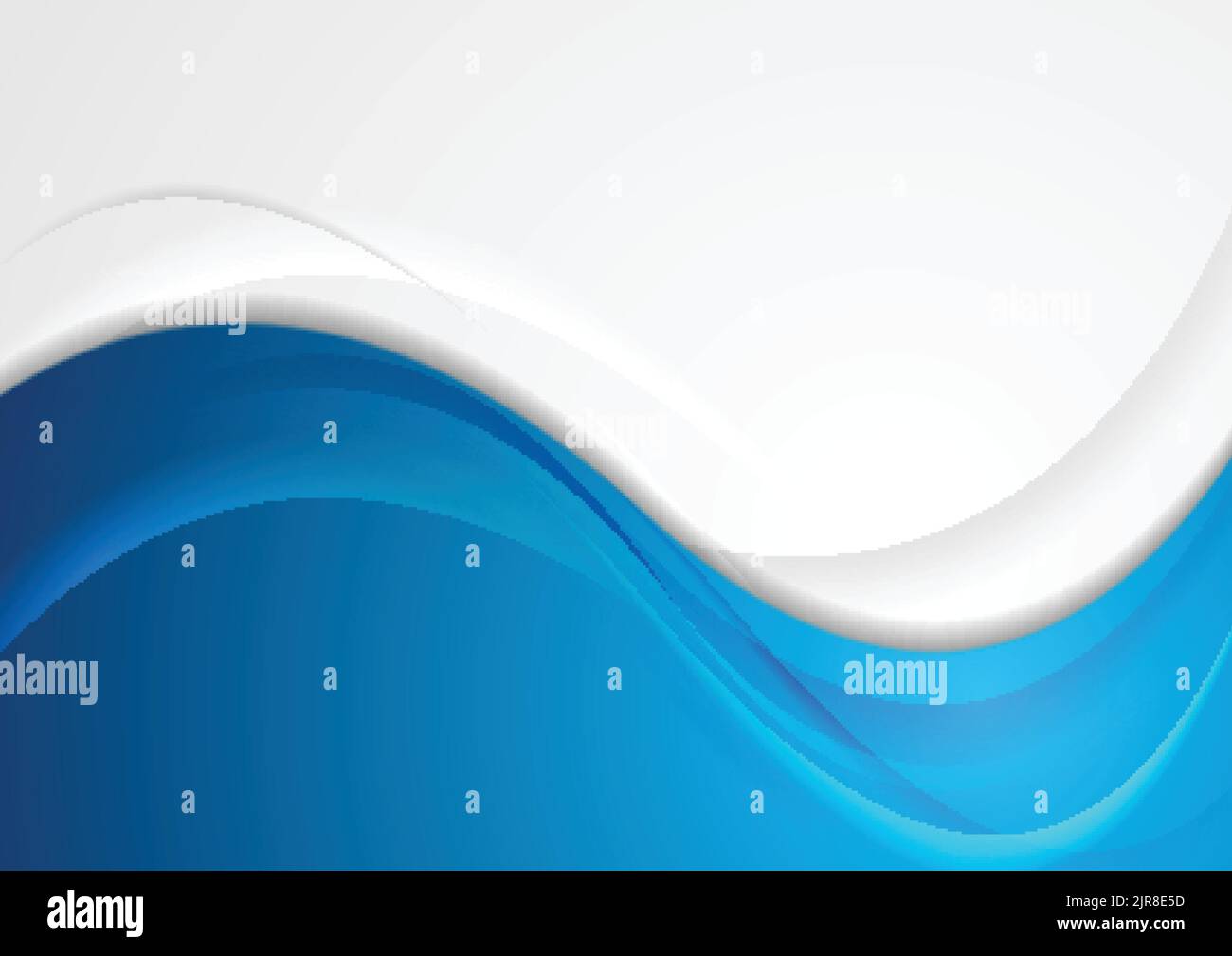 Grey and blue abstract wavy corporate background. Vector design Stock ...