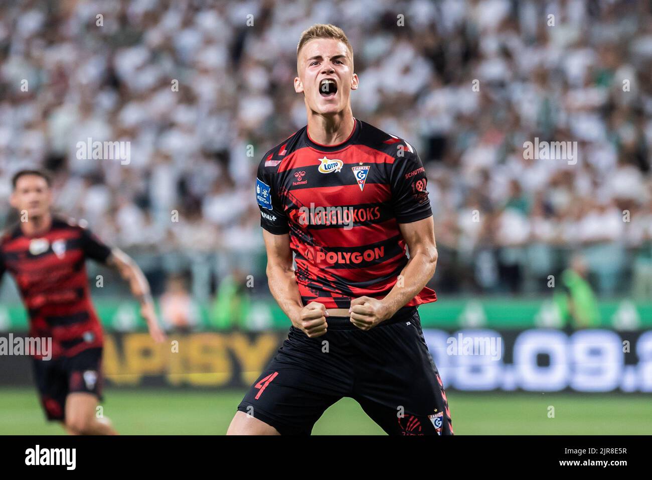 Warsaw, Poland. 19th Aug, 2022. Aleksander Paluszek of Gornik ...