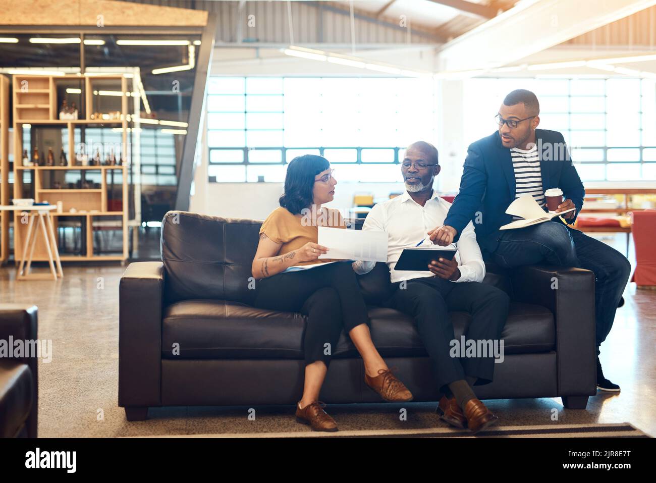 Our dynamic ideas will surely lead us to success. Full length shot of a ...