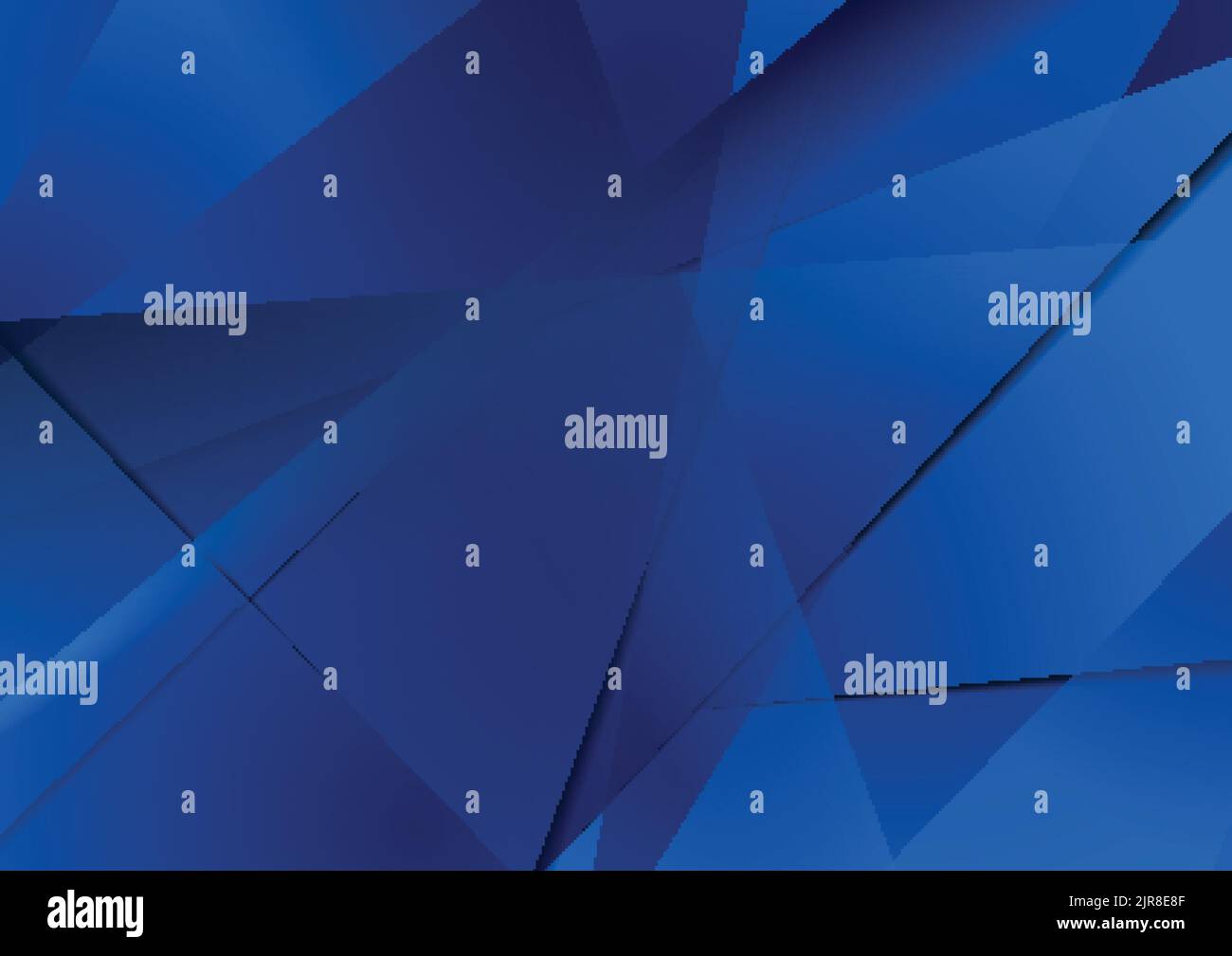 Abstract dark blue technical polygonal background. Vector low poly ...
