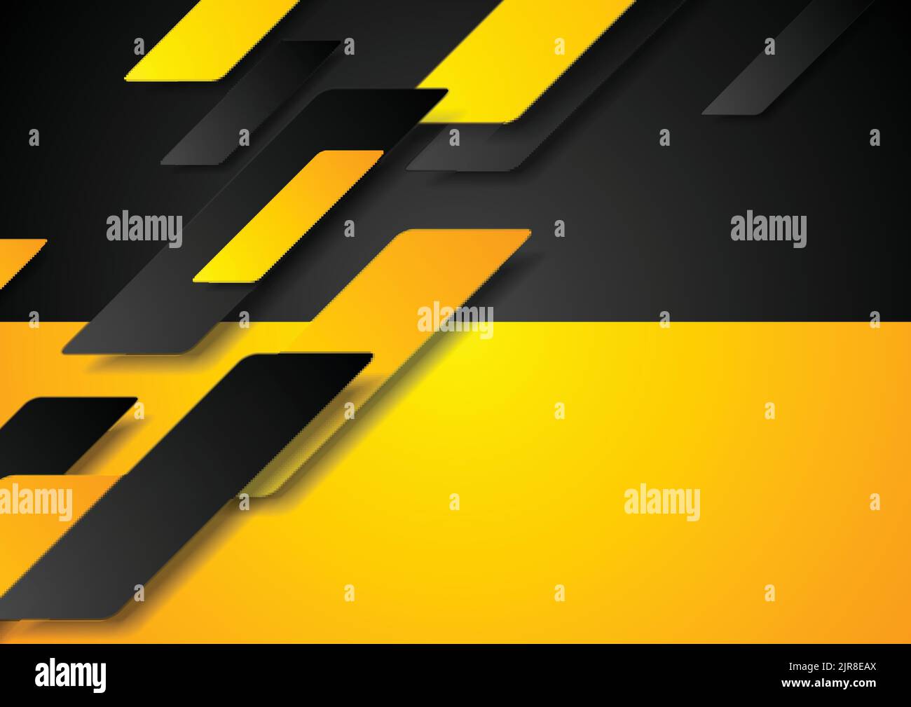 Abstract tech corporate orange and black contrast background. Vector ...